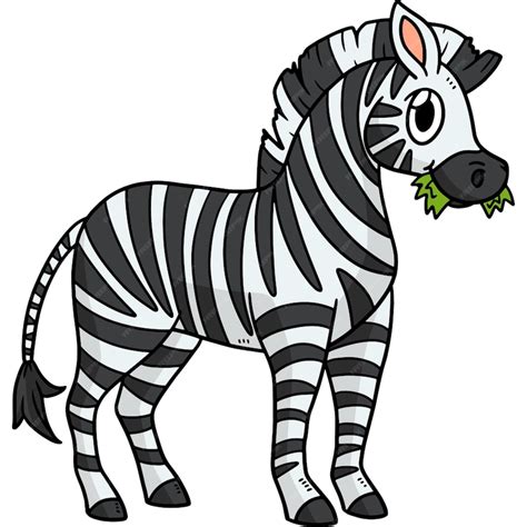 Premium Vector | Zebra cartoon colored clipart illustration