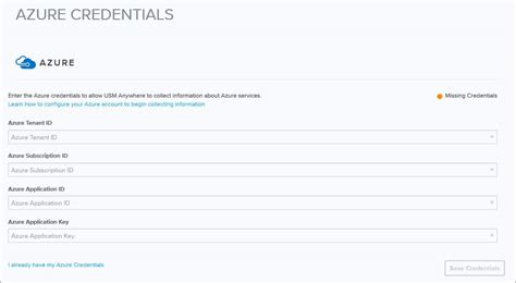 complete the azure sensor setup