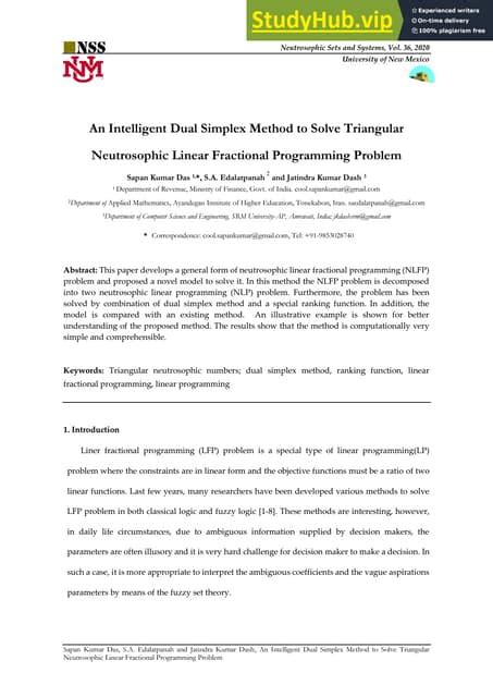 An Intelligent Dual Simplex Method To Solve Triangular Neutrosophic