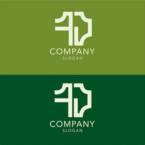 Premium Vector Modern Monogram Initial Letter Fj Logo Template