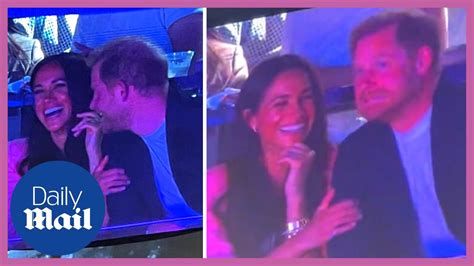Funny Moment Meghan Markle Swerves Prince Harry On Nba Kisscam