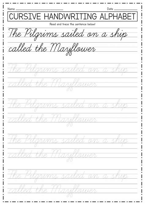 17 Palmer Cursive Worksheets Cursive Writing Practice Sheets Cursive