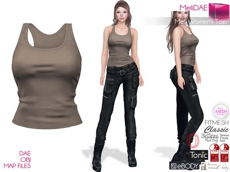 Second Life Marketplace Dae Obj Fbx And Texture Files Female Army