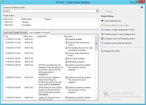 Cluster Aware Update CAU Remote Updating Mode Configuration For Windows Server