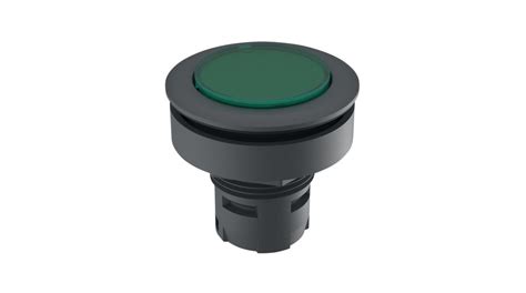1300902610500 RAFI Pushbutton Actuator With Round Collar Flat Button