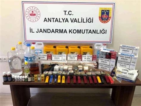 Jandarmadan kaçak alkol ve sigara operasyonu Son Dakika