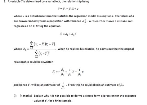 Solved A Variable Y Is Determined By A Variable X The Chegg Com