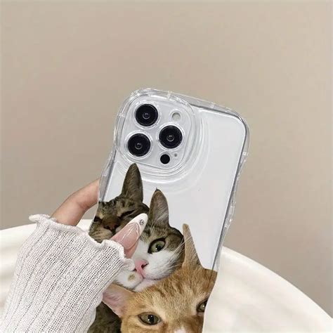 Luxury Shockproof Clear Anti Fall Cute Cat Phone Temu New Zealand