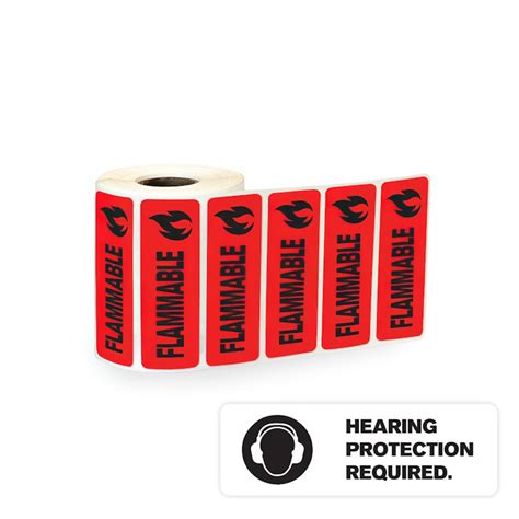 Rectangular Water Resistant Polypropylene Safety Labels Us Plastic