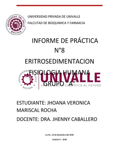 Eritrosedimentacion Pdf Especialidades Medicas Patologia Clinica