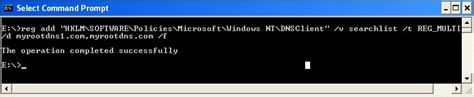 Domain Network Systems Dns Information Add Dns Suffix Search List
