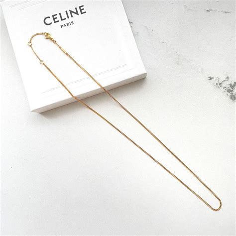 Celine セリーヌ ゴールドチェーン ロングネックレス アクセサリー