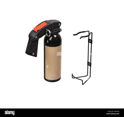 Large Spray Can With Isolate On A White Background Black Spray Bottle
