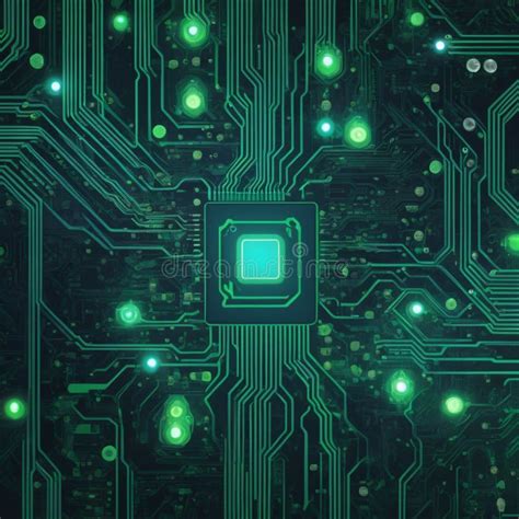 A Computer Circuit Board With A Cpu Chip On It Computer Graphics Texture Of Electronic Circuit