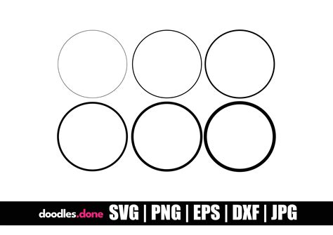 Circle Frame Svg Circles Monogram Svg Circle Frames Svg Circle Border Svg Cut Files For Cricut