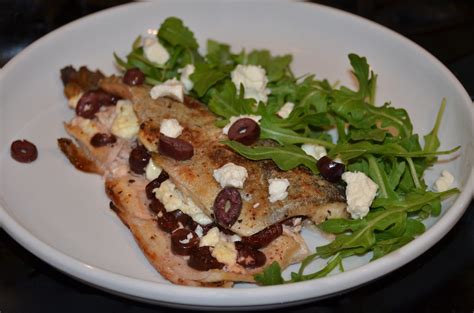 Trout With Kalamata Olives And Feta Necessary Indulgences