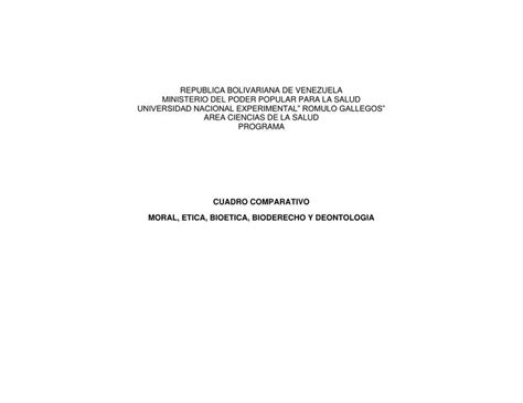 Moral Ética Bioética Bioderecho Y Deontología Cristian Udocz