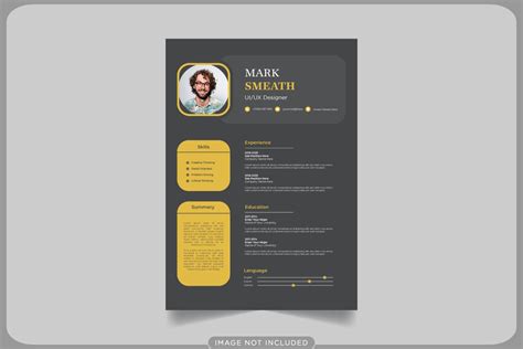 New Ui Ux Designer Resume Graphic By Pelmaestro · Creative Fabrica