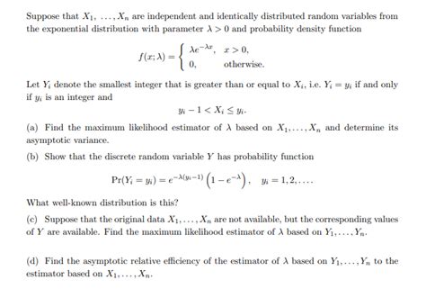 Solved Suppose That X1 Xn Are Independent And