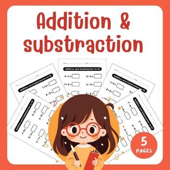 Free Addition And Subtraction To Ten Worksheets By Wise Ed TPT