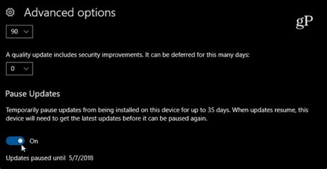 How To Delay The Windows 10 October 2018 Update Version 1809