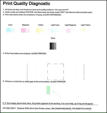 Hp Deskjet 3630 3700 4720 Printers Printing Reports And Self Test