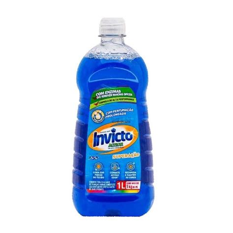 Lava Roupas Líquido Superação Invicto 1l Azul Atacarejo