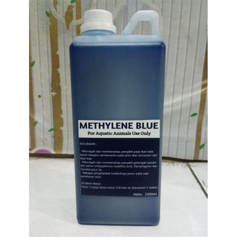 Jual Methylene Blue Metylene 1 Liter Obat Biru Metilin Blue Shopee Indonesia