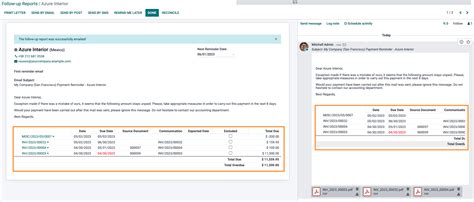 Odoo 15 Change Table In Follow Up Reports Stack Overflow
