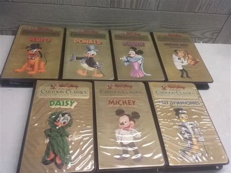 7 Walt Disney Cartoon Classics Limited Gold Edition Vhs Tapes Lot 63