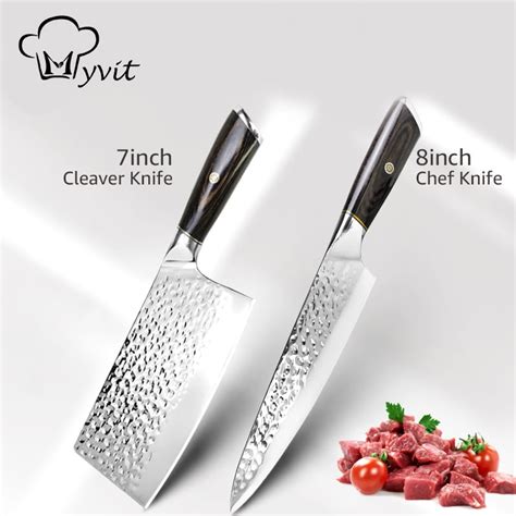 Knifes Chef Knife Set High Carbon German Stainless Steel Professional Butcher Knives With