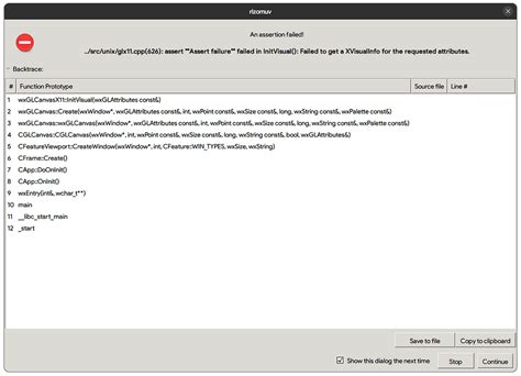 can t run uvrizom appimage opengl fatal error third party