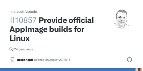 Provide Official Appimage Builds For Linux · Issue 10857 · Microsoft