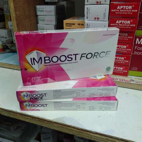 Promo Original Vitamin Daya Tahan Tubuh Imboost Force Kaplet Per Box 30 Kaplet Diskon 17 Di