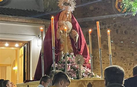 La Imagen De La Virgen De La Alegría Recorrió Las Calles De Malagón En El Rezo Del Rosario De La