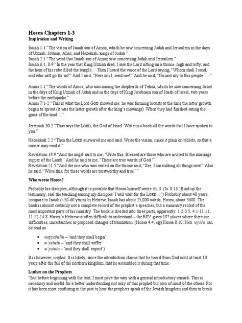 Hosea Lesson 2 Pdf