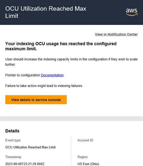 Monitoring Amazon Opensearch Serverless Using Aws User Notifications