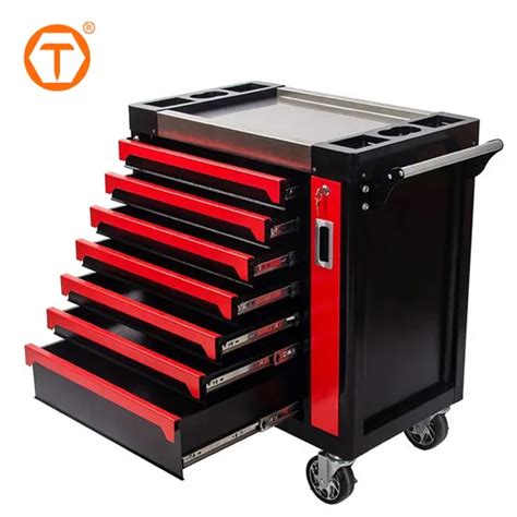 Steel Car Combination Rolling 7 Drawers Tool Cabinets Cart Trolley With Wheels Tool Cabinet