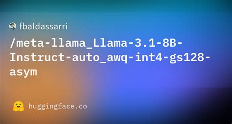 Fbaldassarri Meta Llama Llama 3 1 8B Instruct Auto Awq Int4 Gs128 Asym