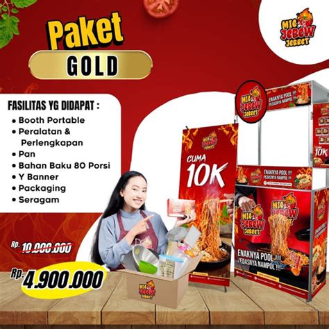 Jual Franchise Kemitraan Mie Pedas Viral Mie Jebew Jebret Gold
