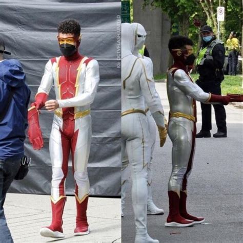 The Flash Jordan Fisher aparece caracterizado como herói pela