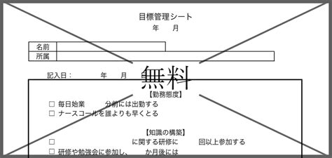 新人看護師の評価表（目標管理シート）例文入りで書き方・作成が簡単なexcel・wordのテンプレートをダウンロード｜王の嗜み
