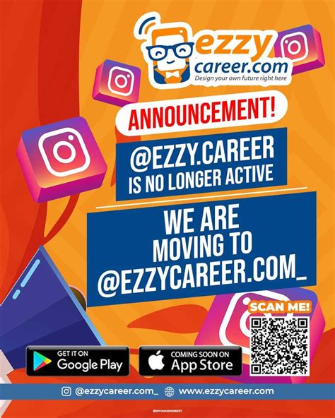 Ezzy Class Announcement Ezzy Career Intagram Move To