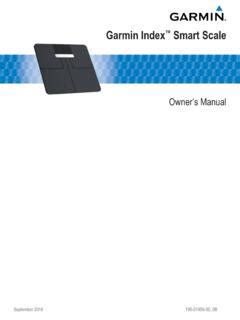 Garmin Index Smart Scale Garmin Index Smart Scale Pdf PDF4PRO