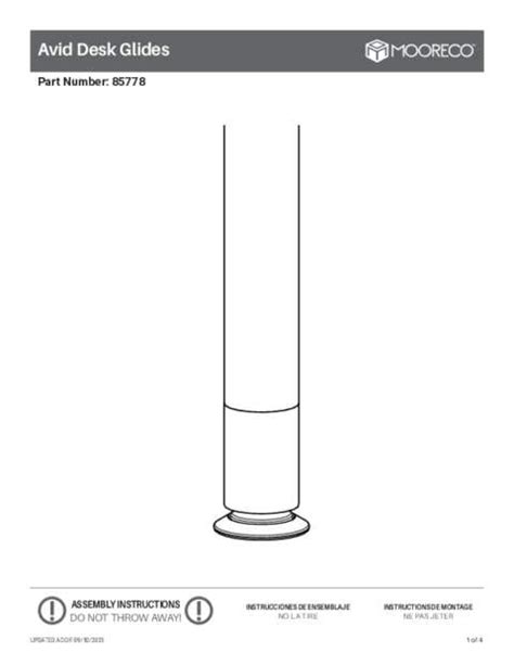 Assembly Instructions Mooreco