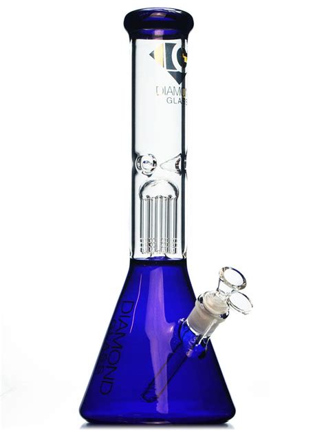 14 Blue Beaker Bong By Diamond — Badass Glass