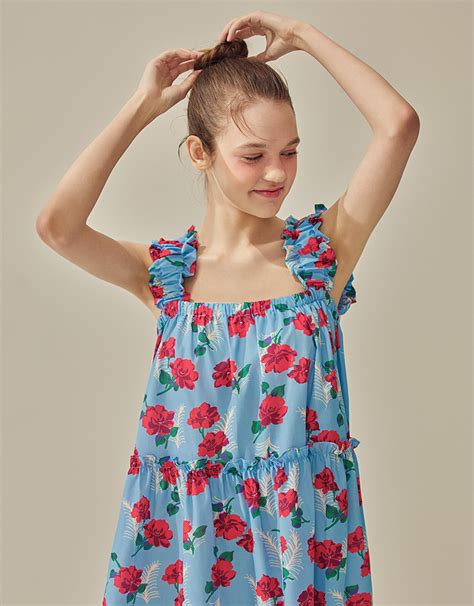 로베리 플라워 베이비돌 미니원피스