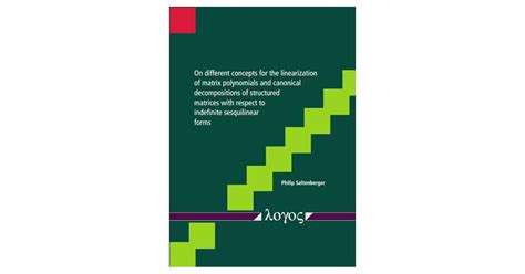 Saltenberger On Different Concepts For The Linearization Of Matrix Polynomials And Canonical