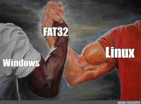 Сomics Meme Fat32 Linux Windows Comics Meme