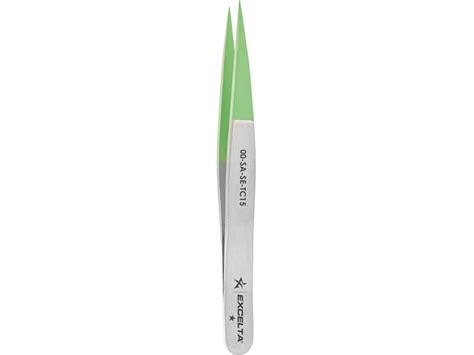 Excelta 00 Sa Se Tc15 Straight Medium Teflon Coated Pointed Tweezer